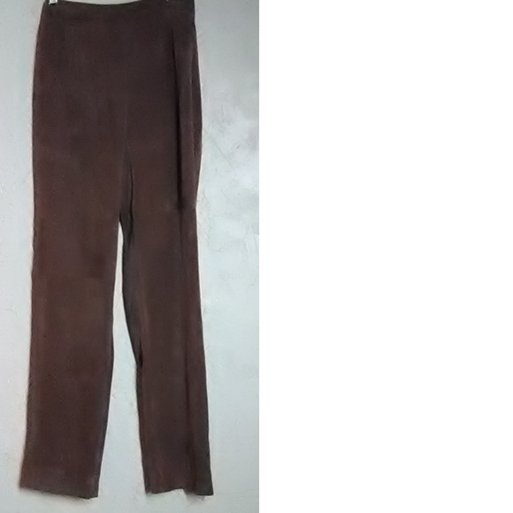 Cache | Pants & Jumpsuits | Cache Vintage Brown Faux Leather Pants Size ...